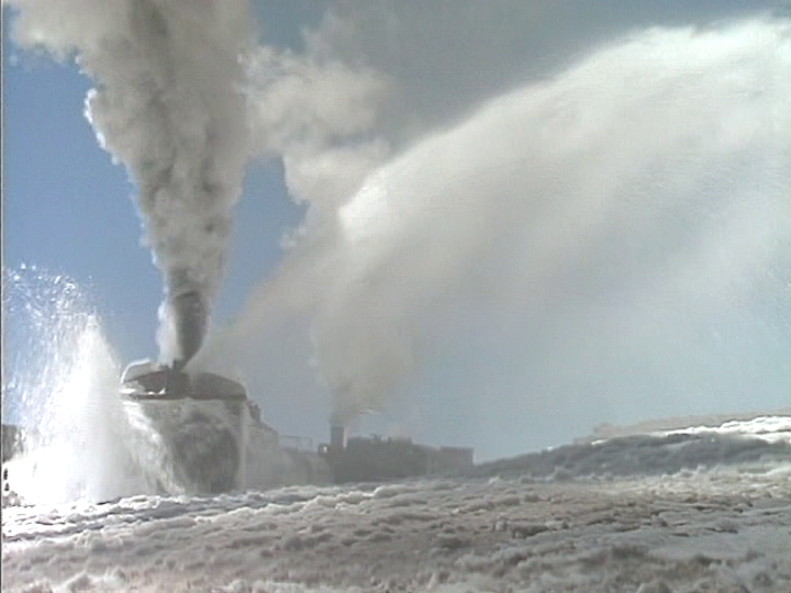 Steam Rotary Snow Plow OY – American Train Video Reviews